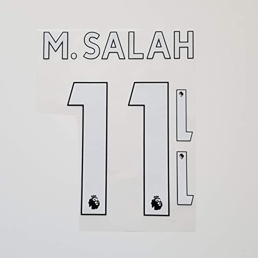 Liverpool Mohamed Salah #11 Champions League Winner Iron On Lettering ...