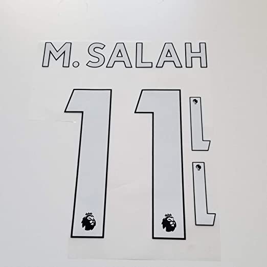 Liverpool Mohamed Salah #11 Champions League Winner Iron On Lettering ...