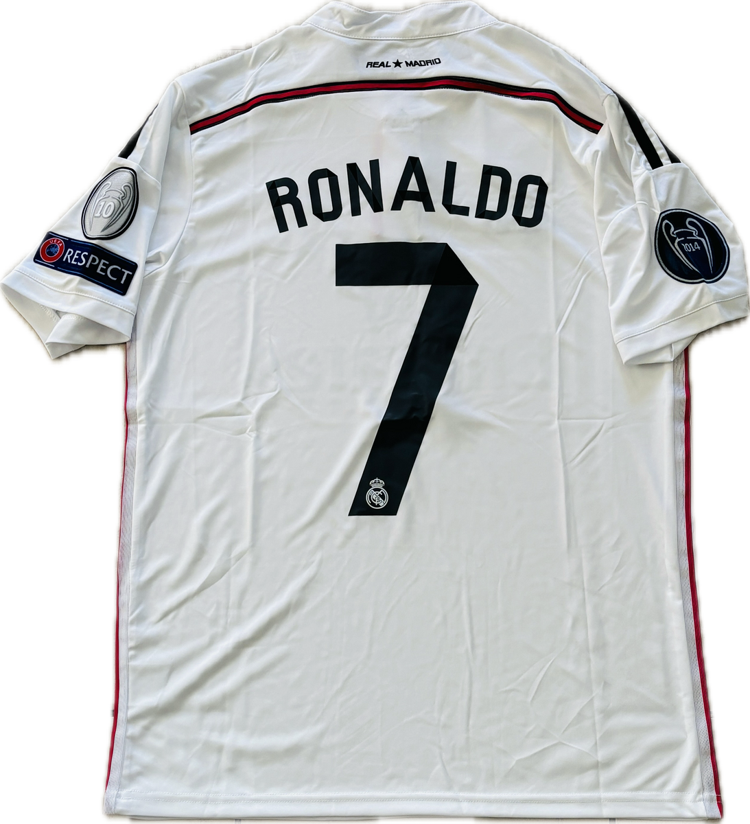 Cristiano Ronaldo 2014 2015 Real Madrid Adidas White la decima 10 UCL ...