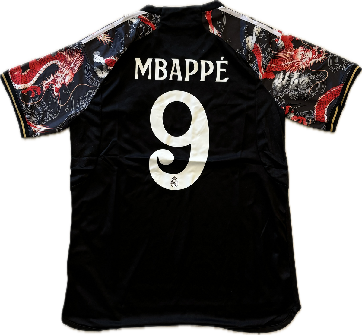 Kylian Mbappe 9 Real Madrid Home Jersey Yakuza Tattoo design Japan cha ...