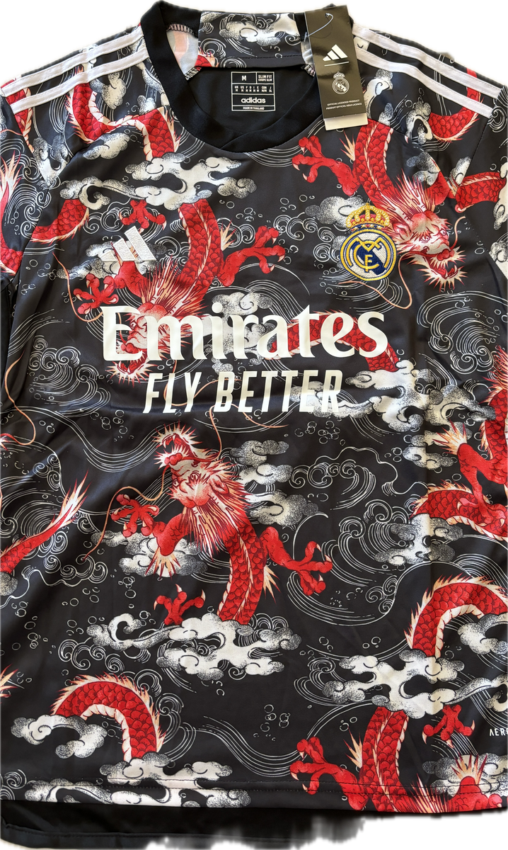 Kylian Mbappe 9 Real Madrid Home Jersey Yakuza Tattoo design Japan cha ...