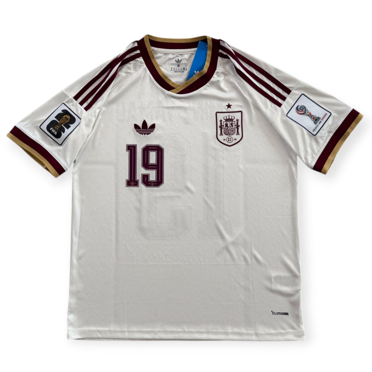 Lamine Yamal 19 Spain 2026 World Cup Adidas Home Soccer Jersey Mens ...