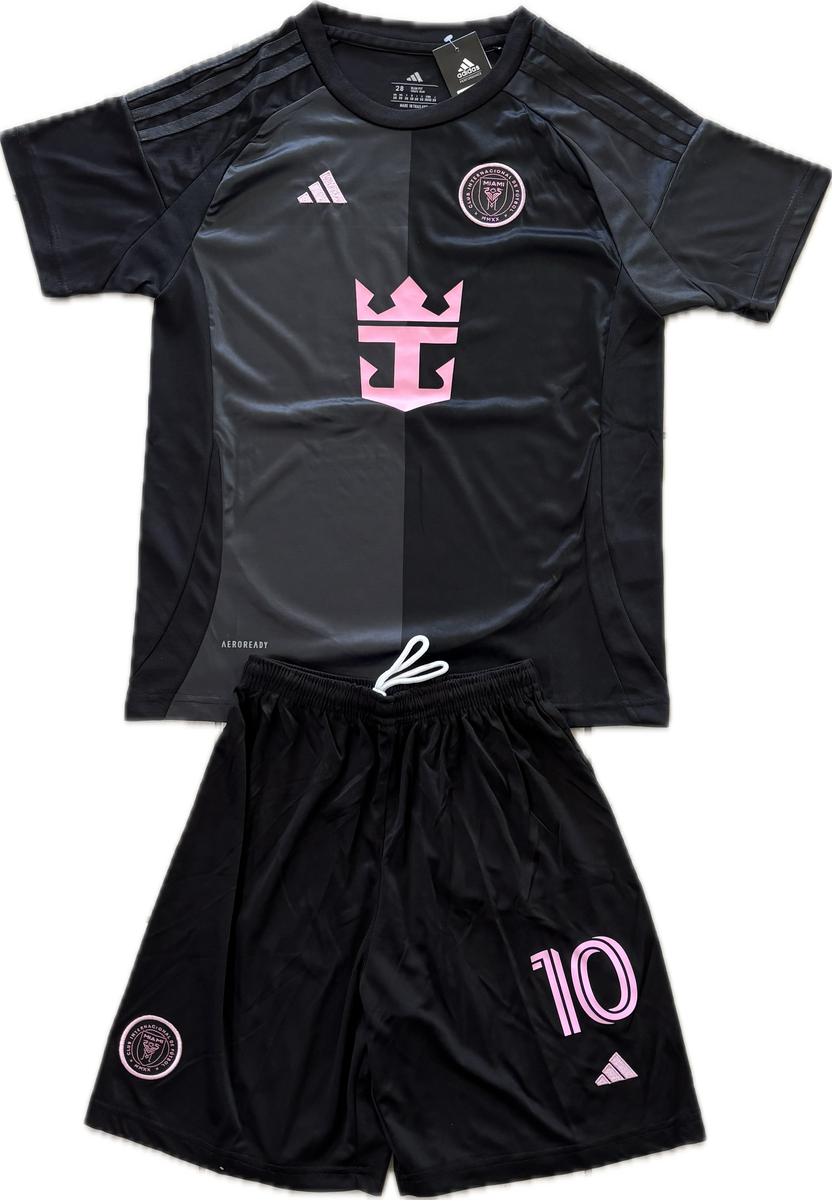 Messi #10 Inter Miami Adidas "La Noche" Kids Youth Kit (Jersey + Short ...