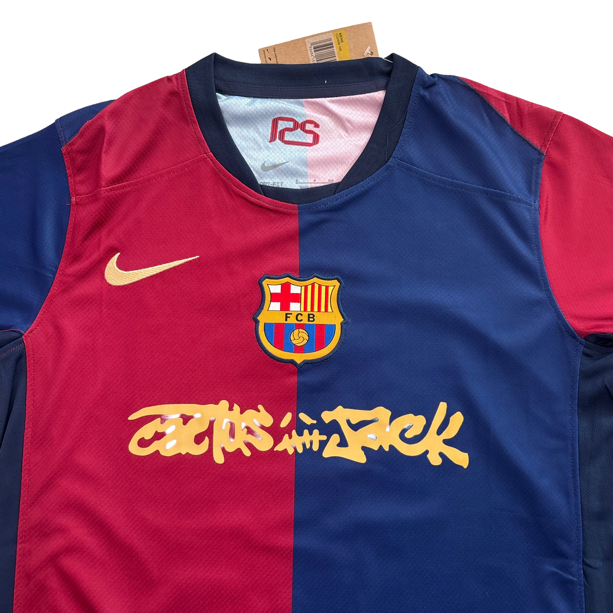 Lamine Yamal #19 FC Barcelona x Travis Scott Cactus Jack Men’s Soccer ...