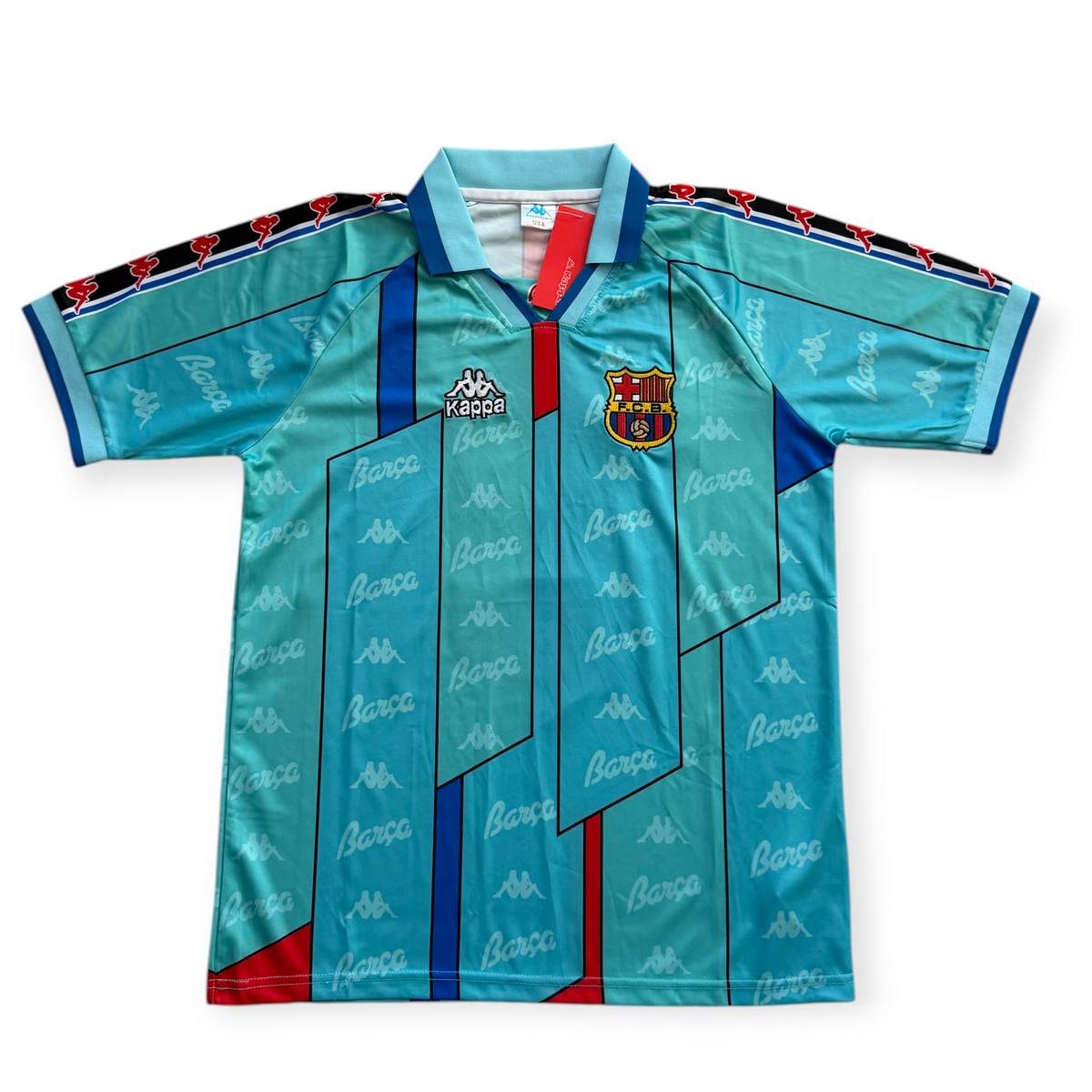 Ronaldo Jr #9 FC Barcelona 1996-97 Retro Away Jersey - Kappa Barca Vin ...