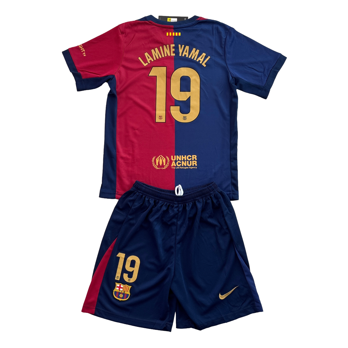 Lamine Yamal #19 FC Barcelona x Travis Scott Cactus Jack Youth Kids So ...