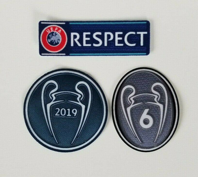 Champions League Winner Liverpool Patch Set 2019-2020 Mohamed Salah UE ...
